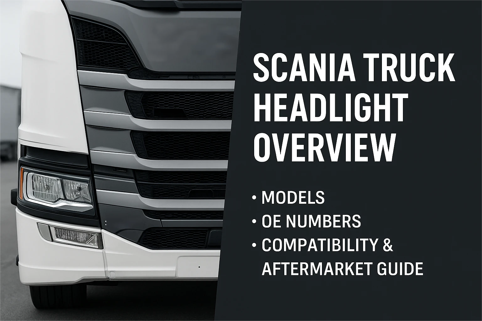 Scania Truck Headlight Overview | OE Numbers, Compatibility & Models ...